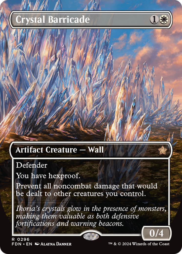 Crystal Barricade [296] [Borderless] [Foundations] [Non-Foil] – Face to Face Games