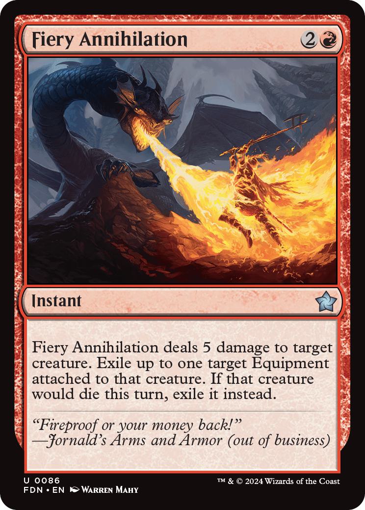 Fiery Annihilation [86] [Foundations] [Foil] – Face to Face Games