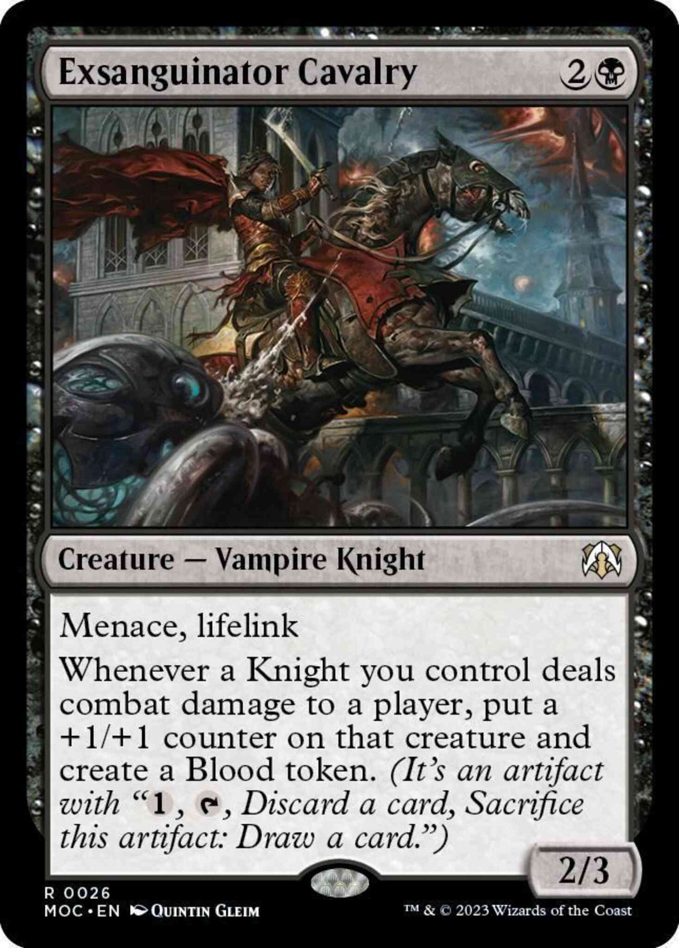 Exsanguinator Cavalry [26] [March of the Machine: Commander] [Non-Foil ...