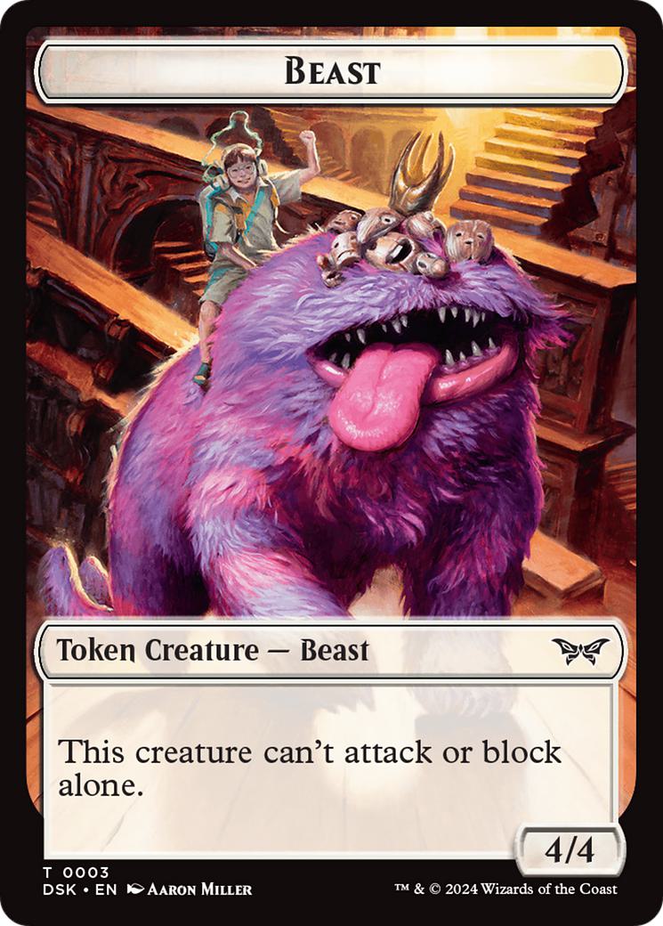 Beast Token [03] [Duskmourn: House of Horror: Tokens] [Non-Foil] – Face ...