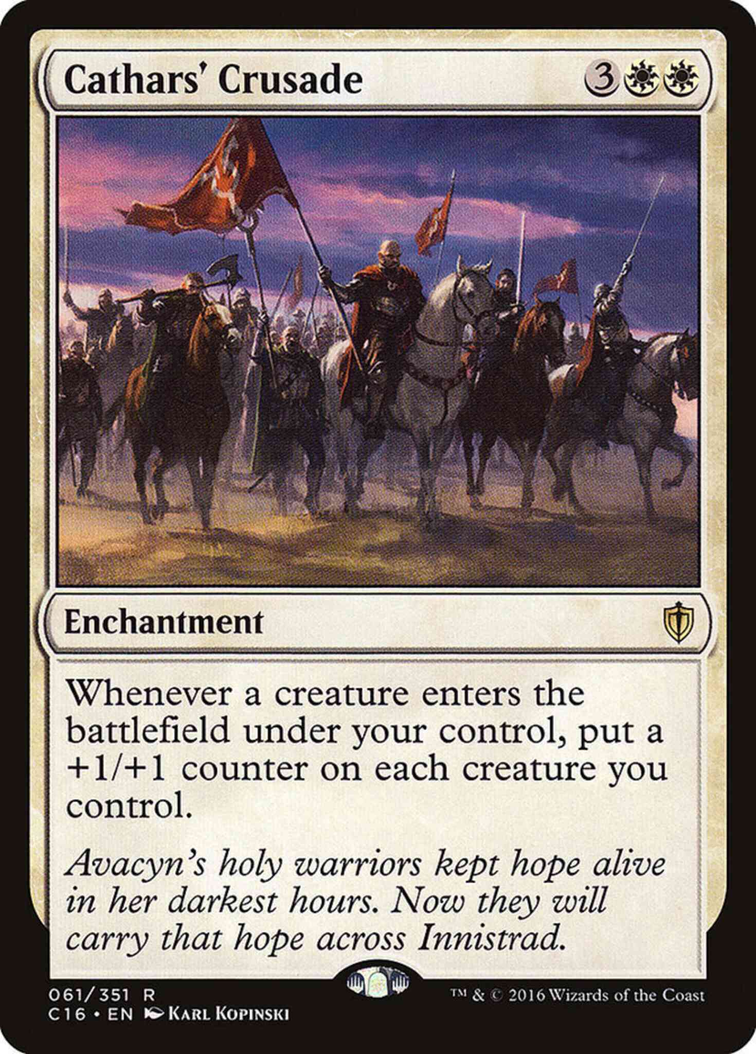 Cathars' Crusade [61] [Commander 2016] [Non-Foil] – Face to Face Games
