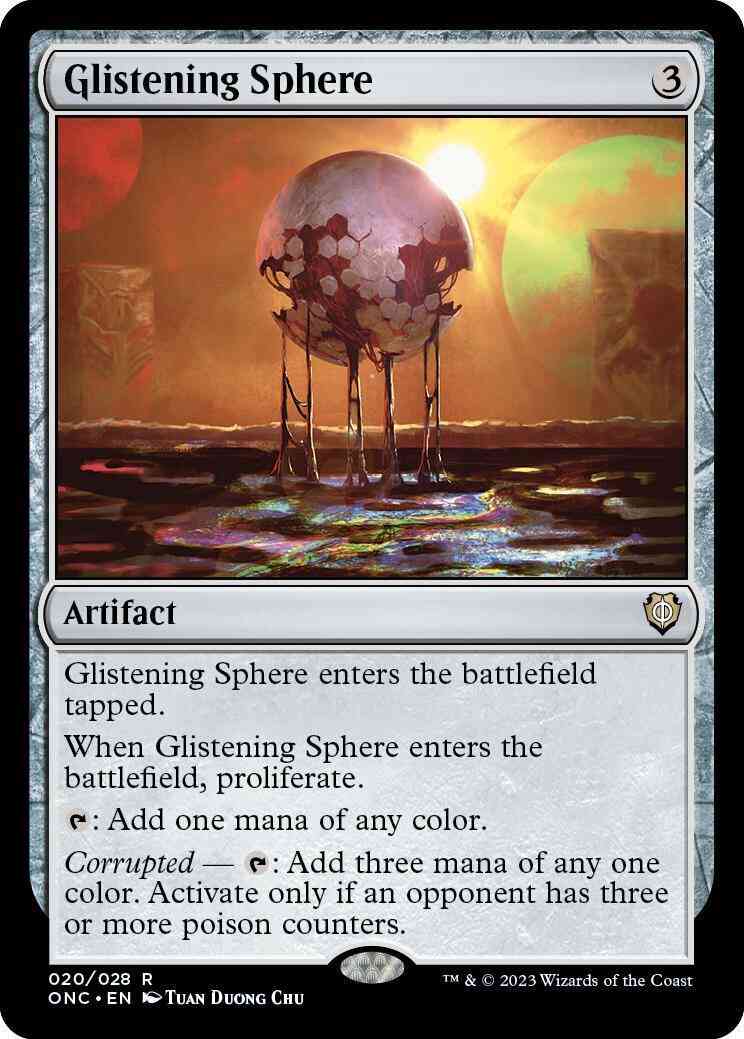 Glistening Sphere [20] [Phyrexia: All Will Be One: Commander] [Non-Foil ...