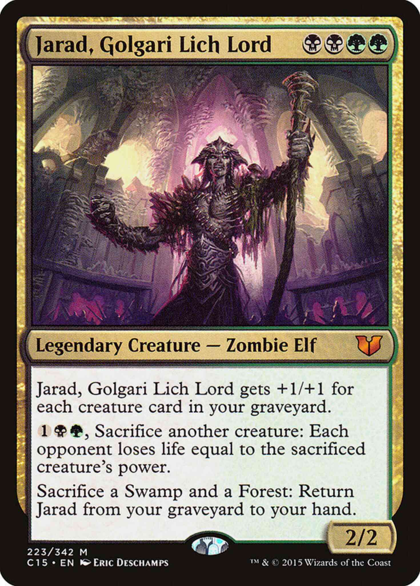 Jarad, Golgari Lich Lord [223] [Commander 2015] [Non-Foil] – Face to ...