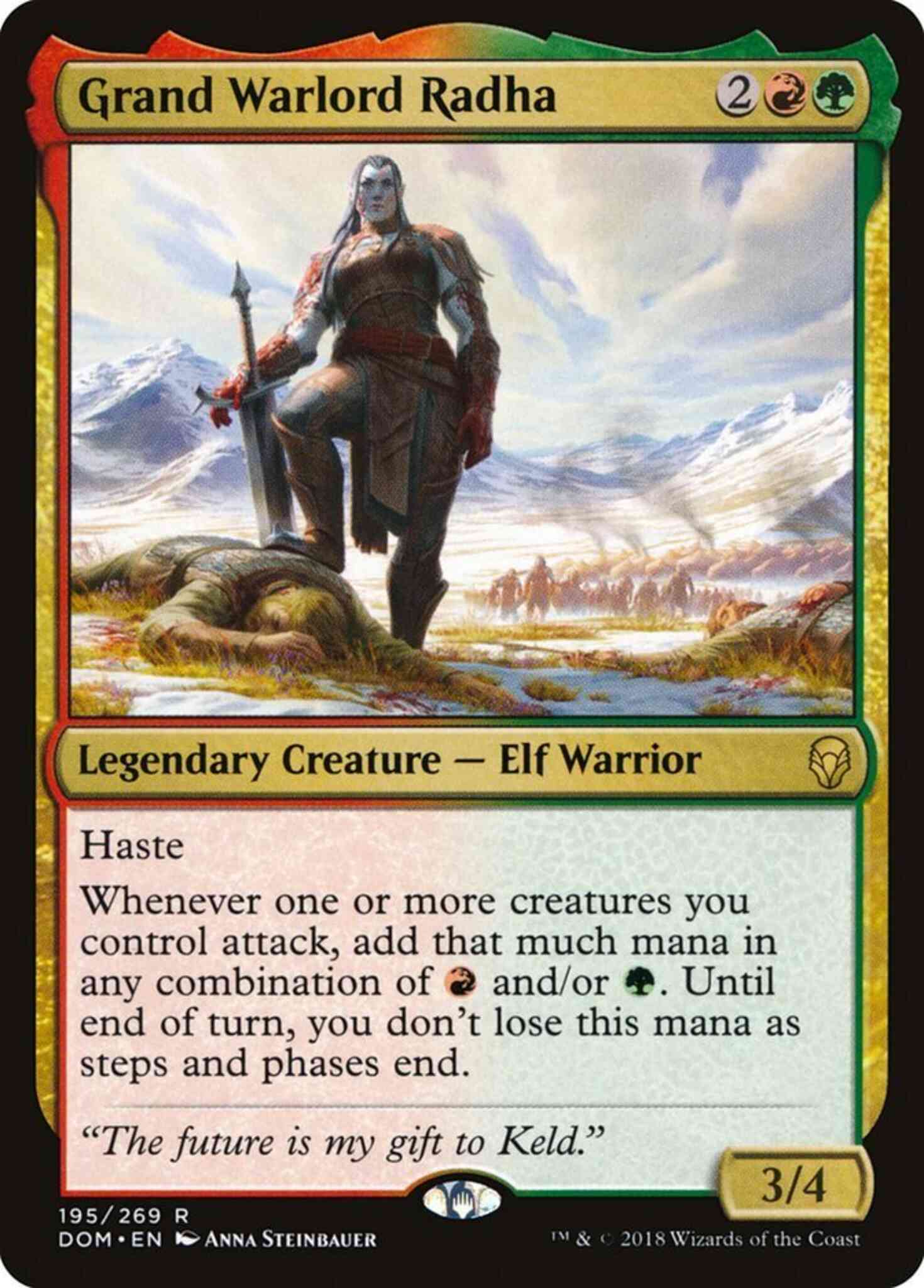Grand Warlord Radha [195] [Dominaria] [Non-Foil] – Face to Face Games