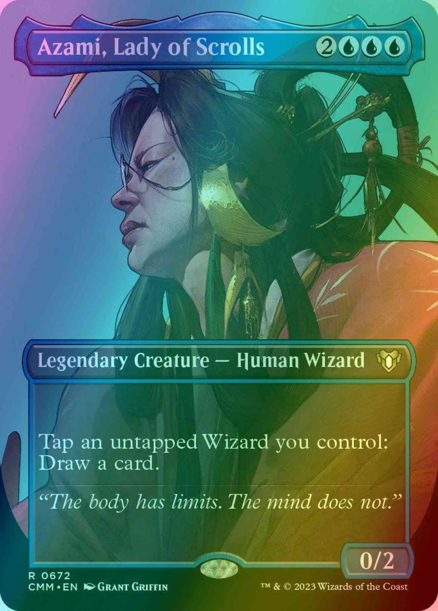 Azami, Lady of Scrolls [672] [Borderless] [Profile] [Commander Masters ...