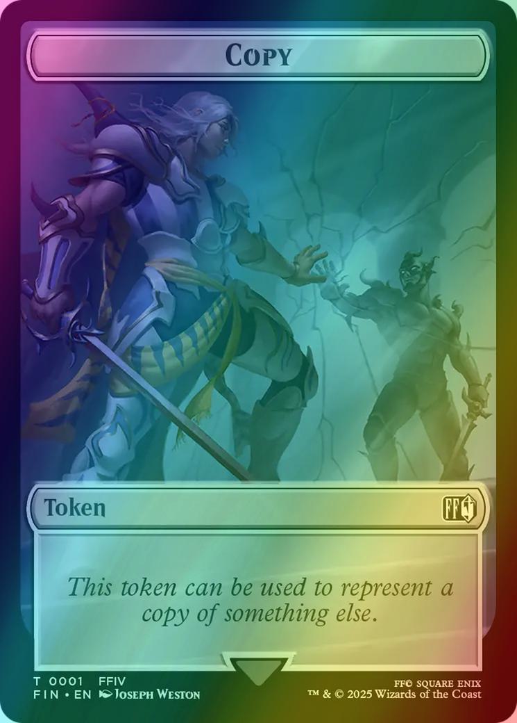 Copy Token (01) // Hero Token (05) [FINAL FANTASY: Tokens] [Foil ...