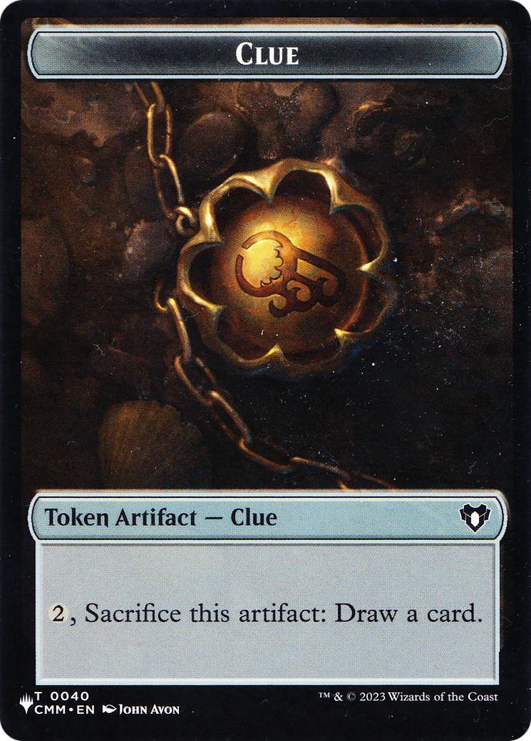 Clue Token (40) // Samurai Token (02) [CMM/ONE Set Symbol] [The List ...