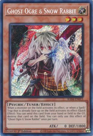 Ghost Ogre & Snow Rabbit - RA04-EN015 - Secret Rare - 1st Edition ...