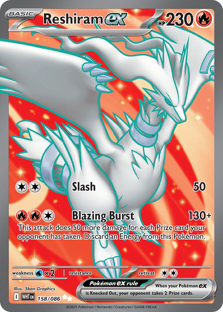 Reshiram ex - 158/086 - Ultra Rare [sv105w-158] [Ultra] – Face to Face ...