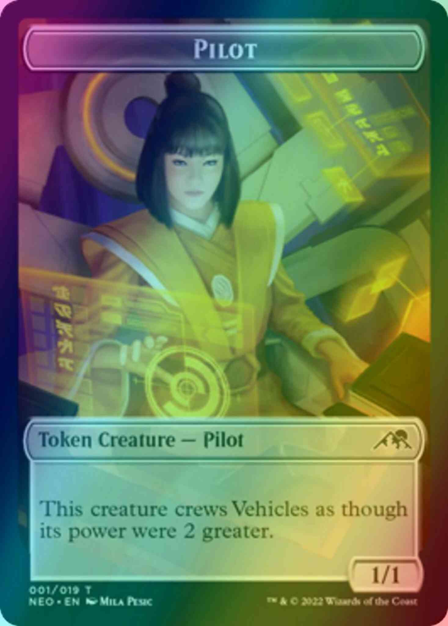 Pilot Token (01) // Samurai Token (03) [Kamigawa: Neon Dynasty: Tokens ...