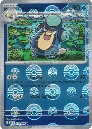 Palpitoad - Poké Ball Pattern - 020/086 - Common [sv105b-020] [Reverse ...