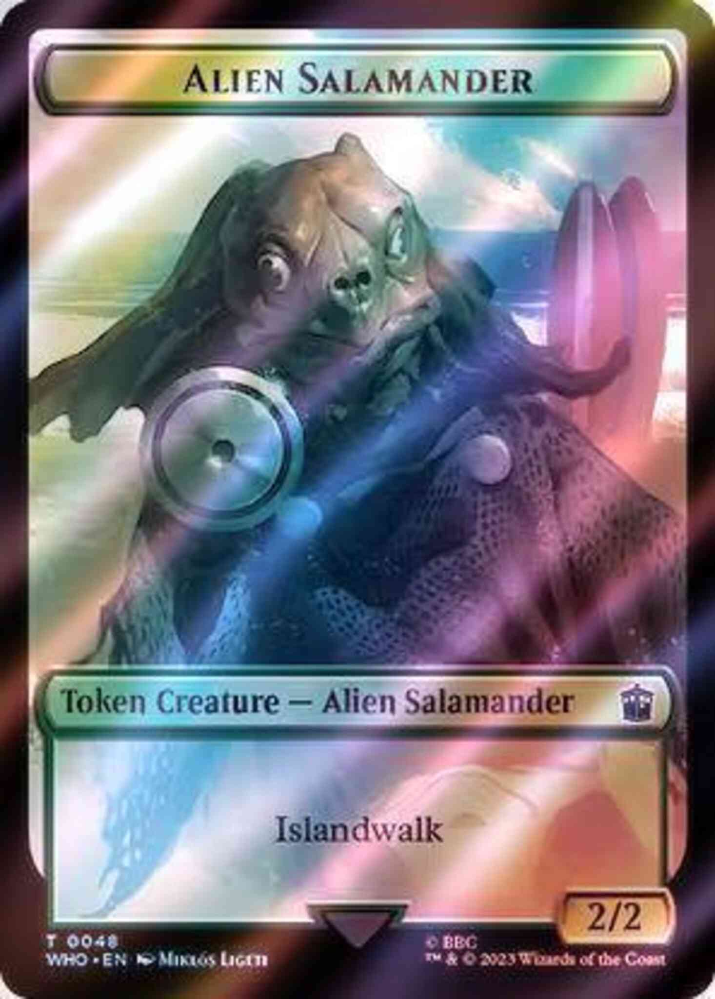 Alien Salamander Token (48) // Fish Token (42) [Universes Beyond ...