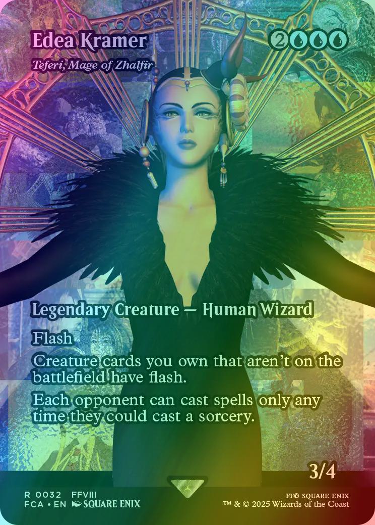 Edea Kramer - Teferi, Mage of Zhalfir [32] [Borderless] [FINAL FANTASY ...
