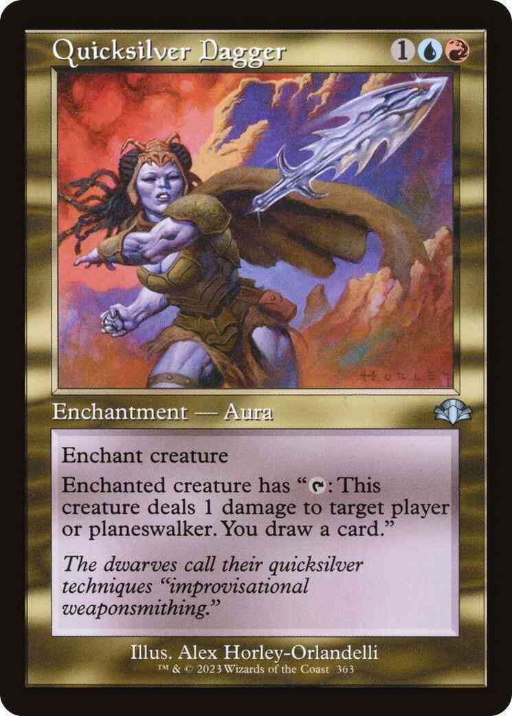 Quicksilver Dagger [363] [Retro Frame] [Dominaria Remastered] [Non-Foi ...