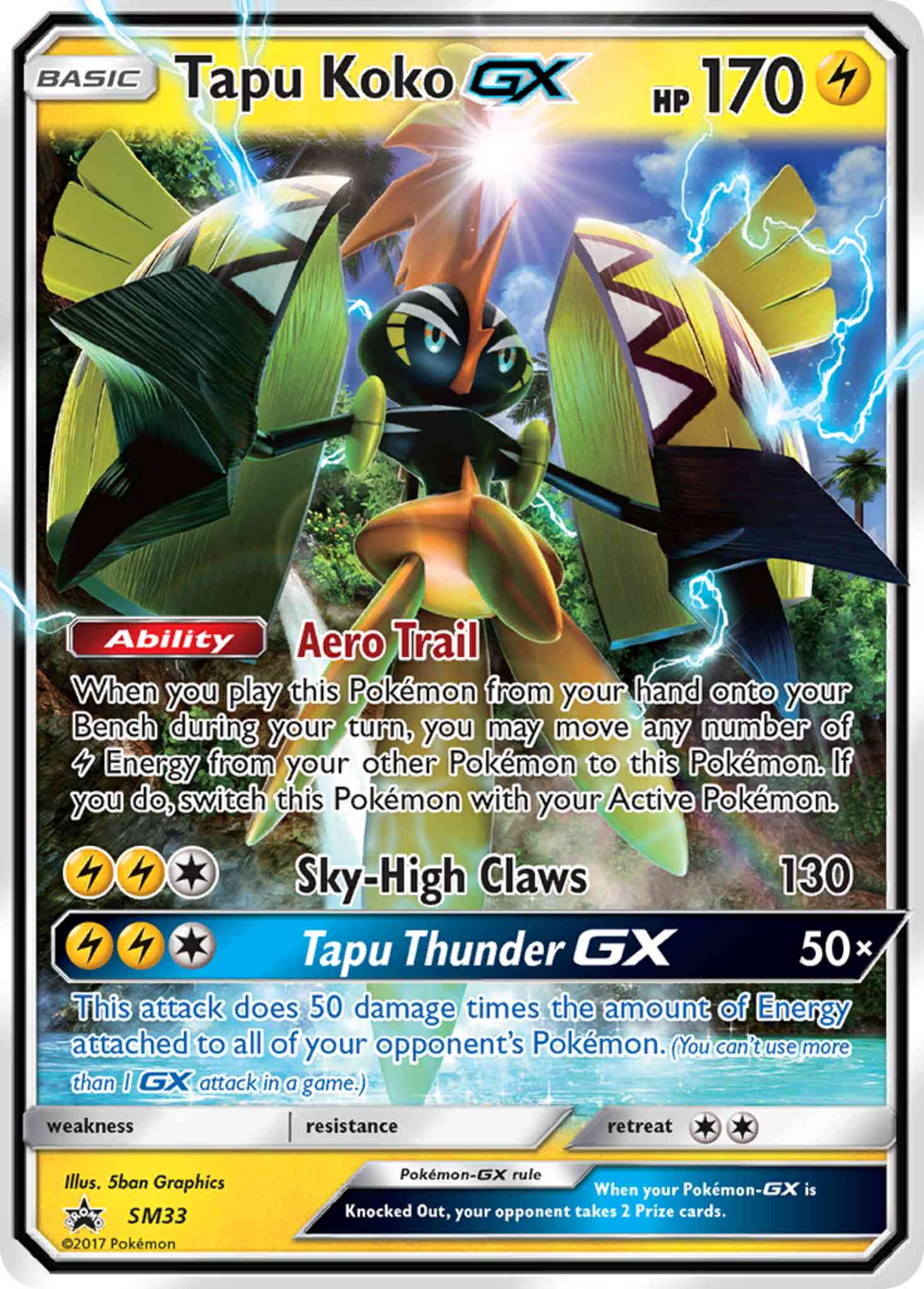 Tapu Koko-GX - SM33 - Promo [smp-SM33] [Ultra] – Face to Face Games