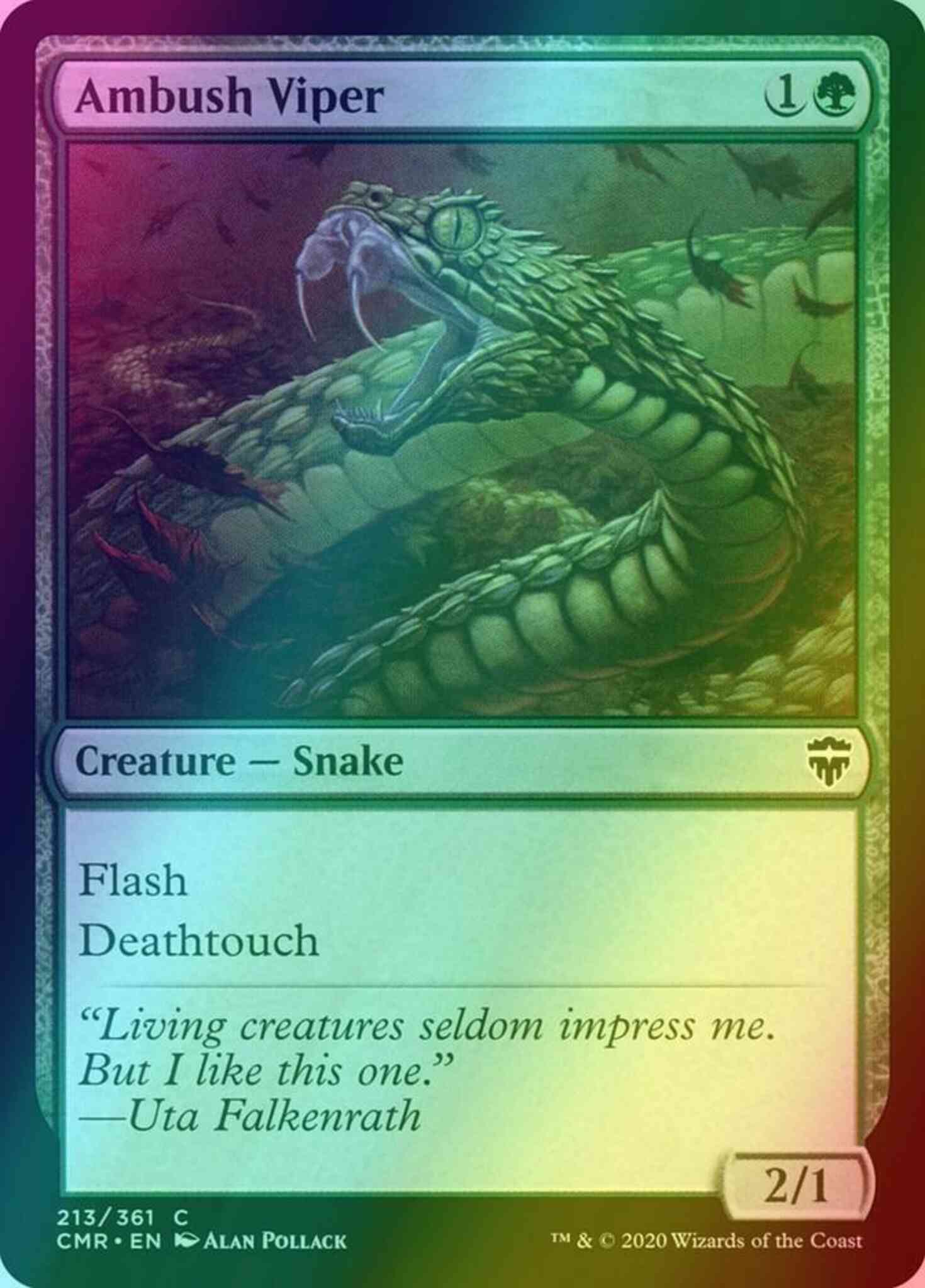 Ambush Viper [213] [Commander Legends] [Foil] – Face to Face Games