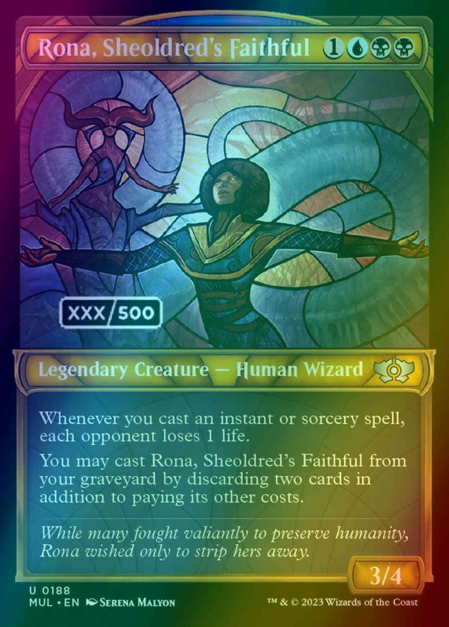Rona, Sheoldred's Faithful - Serial Numbered [188z] [Planar Showcase ...