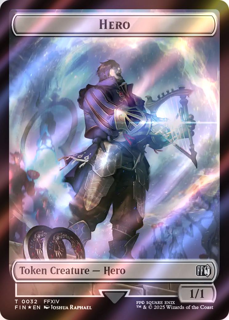 Hero Token (32) // Human Soldier Token (01) [TFIN/TFIC Set Symbol ...