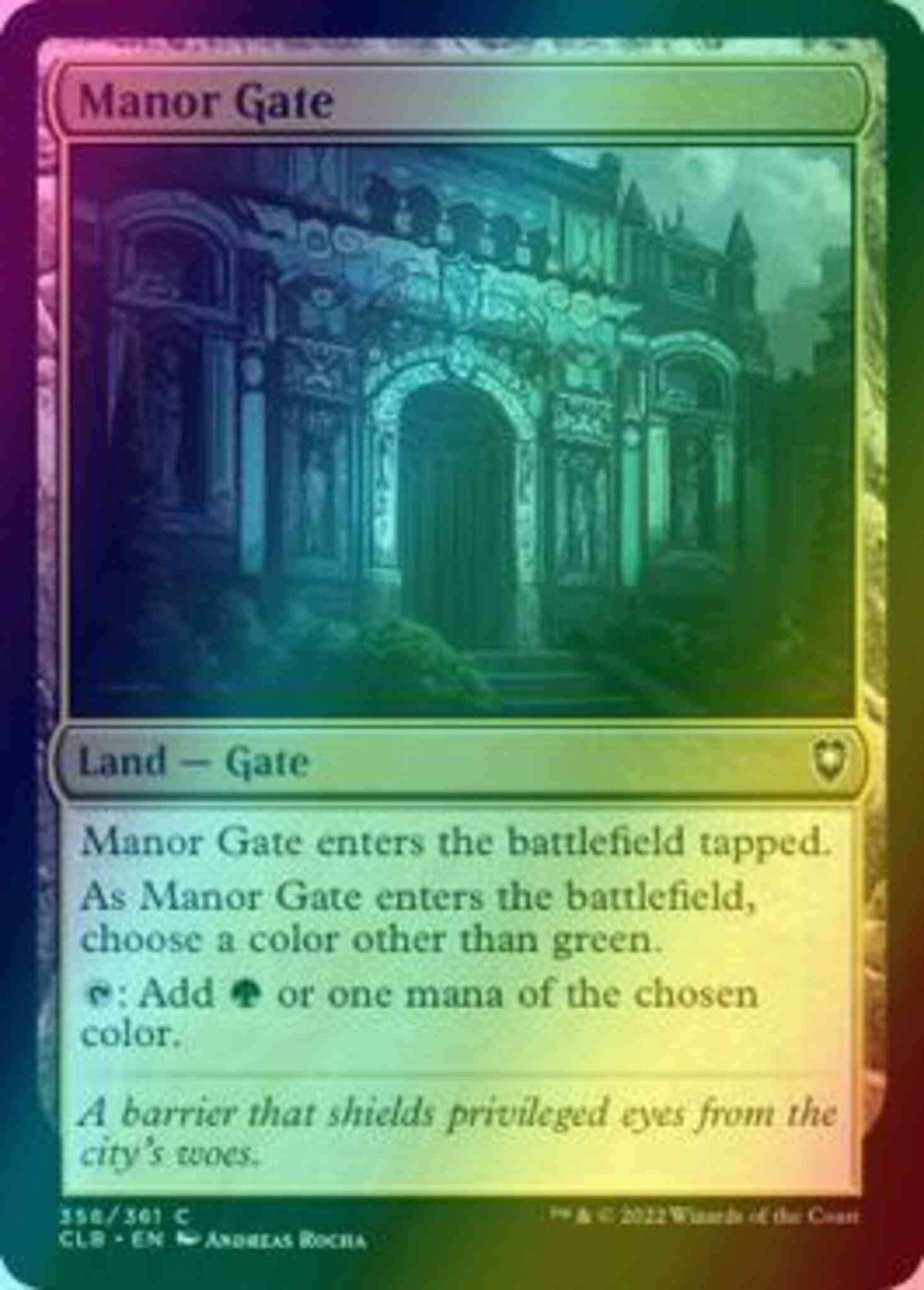 Manor Gate [356] [Commander Legends: Battle for Baldur's Gate] [Foil ...