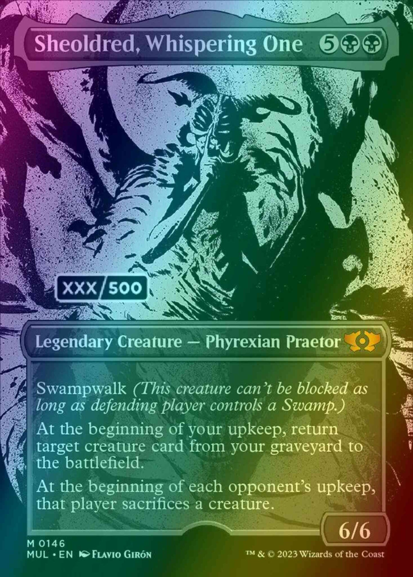 Sheoldred, Whispering One - Serial Numbered [146z] [Planar Showcase ...