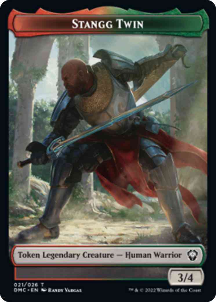 Stangg Twin Token [21] [DMC Set Symbol] [Dominaria United: Tokens] [Non ...