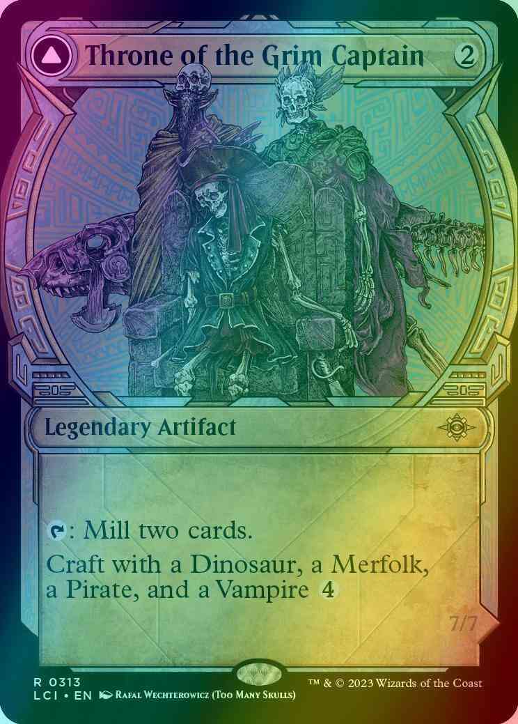 Throne of the Grim Captain // The Grim Captain [313] [Legends of Ixalan ...
