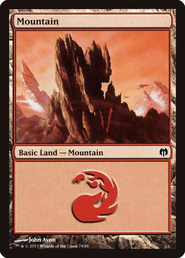 Mountain [74] [Duel Decks Heroes vs Monsters] [Non-Foil] – Face to Face ...