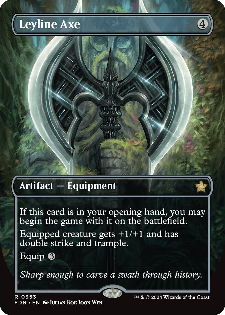 Leyline Axe [353] [Borderless] [Foundations] [Non-Foil] – Face to Face Games