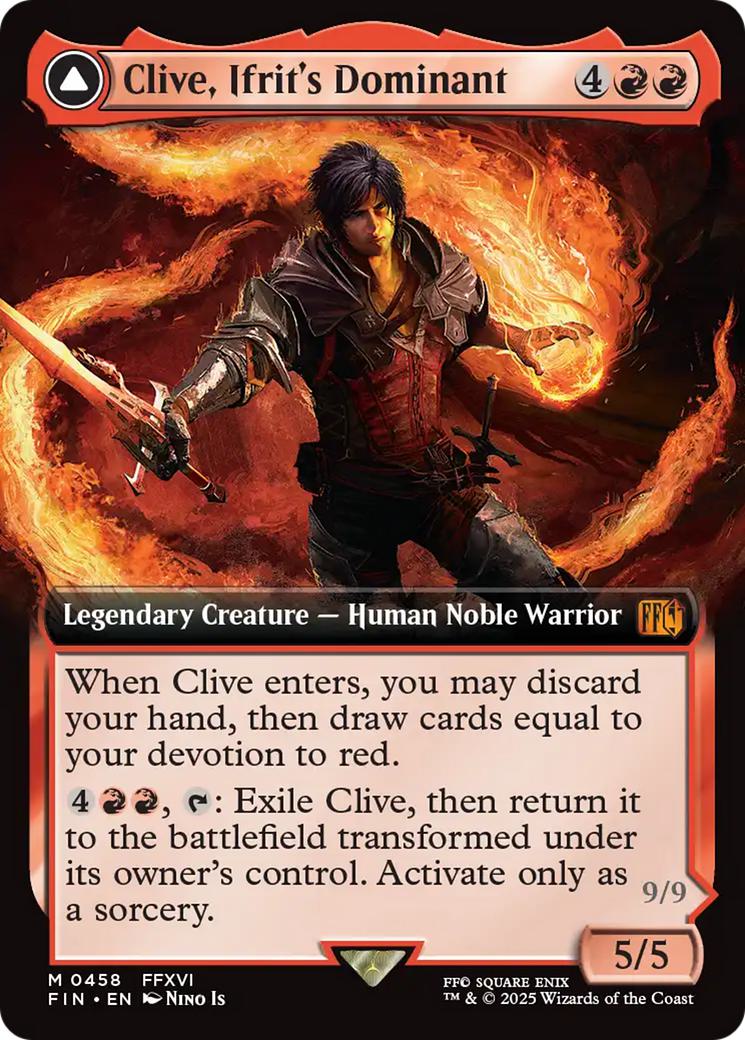 Clive, Ifrit's Dominant // Ifrit, Warden of Inferno [458] [Extended Art ...